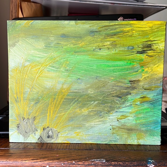 Art | 8x1 Acrylic Abstract Art In Canvas Board Therapy Adult Addiction ...